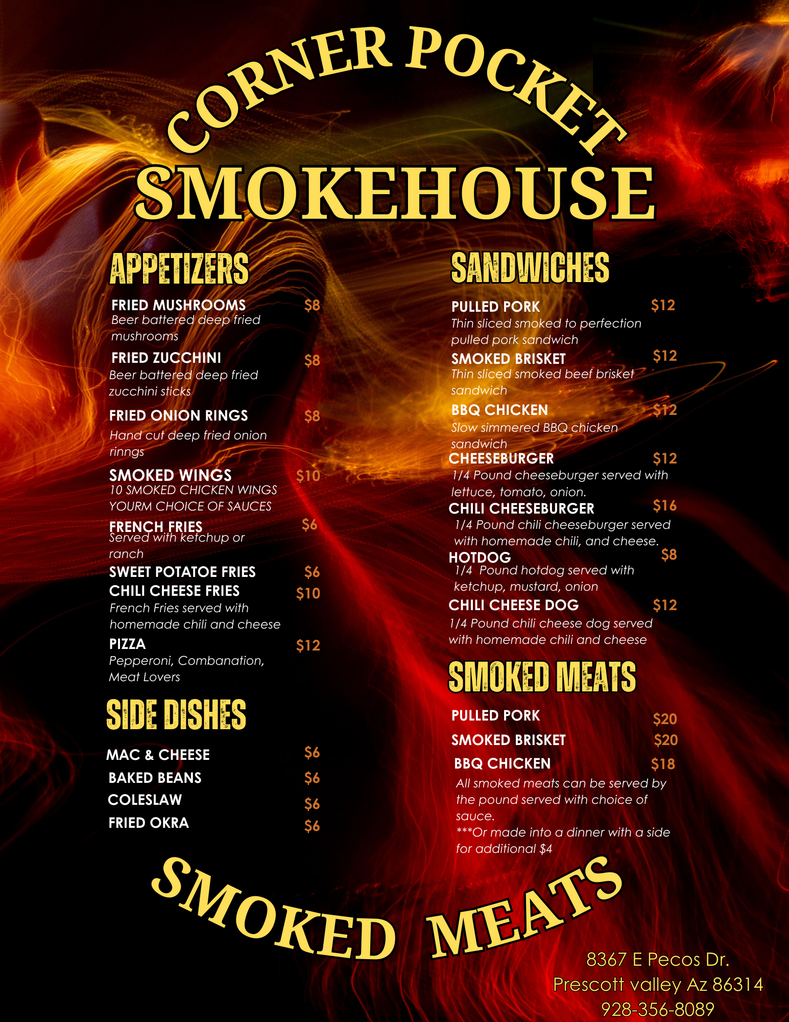 Corner Pocket Smokehouse – Smokin!